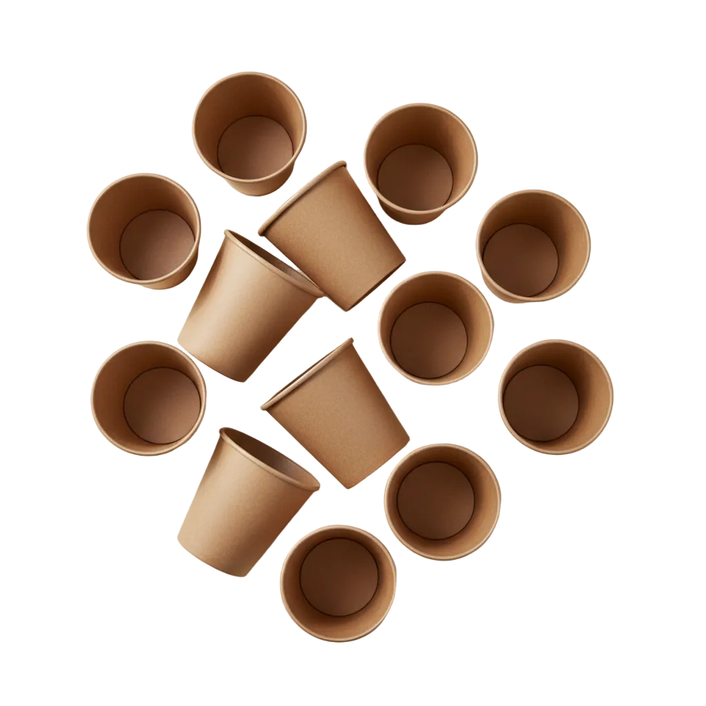 Kraft Single Wall Paper Cups 6oz – MASAT